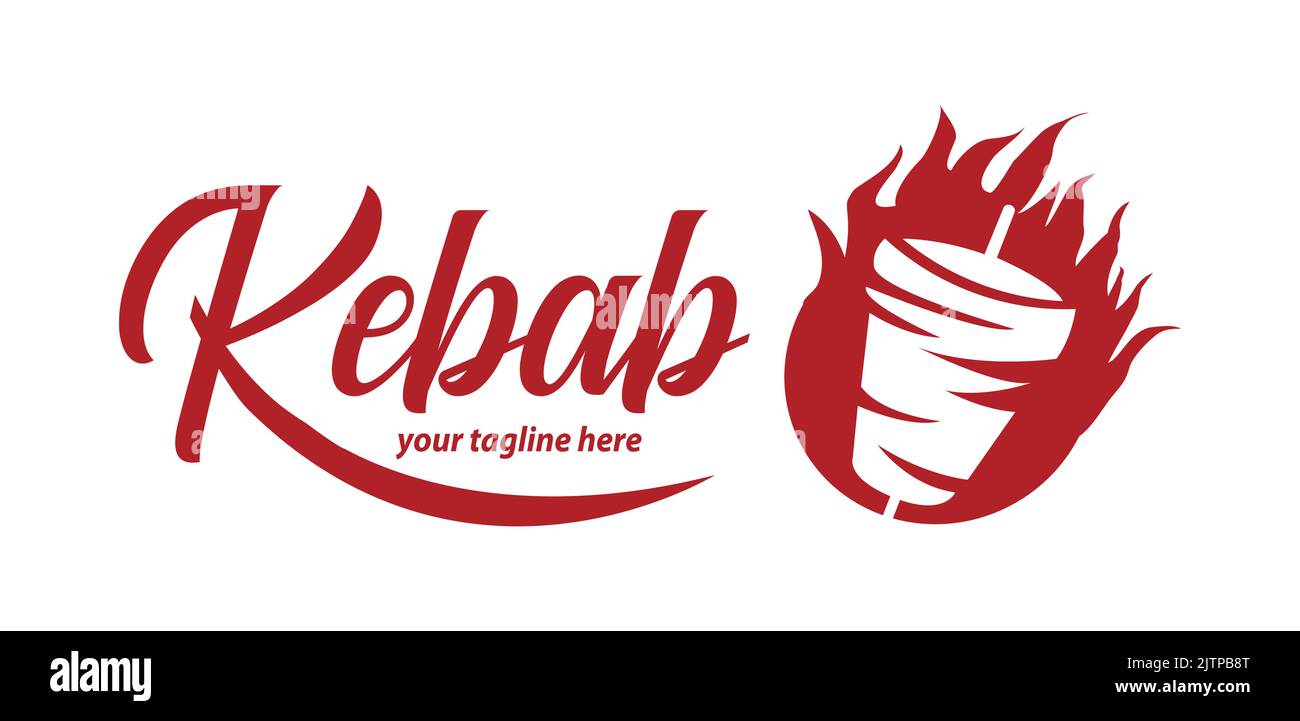 Shawarma logo for restaurants and markets. Doner kebab logo template ...