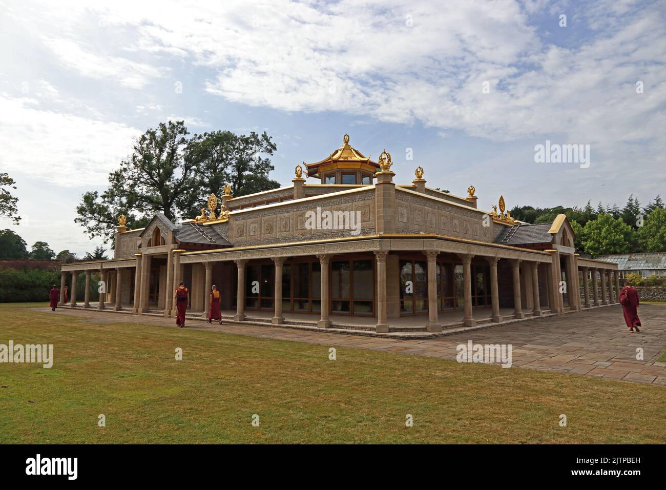 Kadampa Temple for World Peace, Ulverston Stock Photo - Alamy