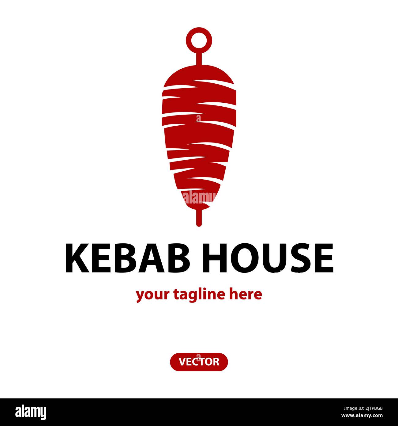 Doner Kebab Logo Icon. Turkish and Arabian Fast Food Restaurant Design ...