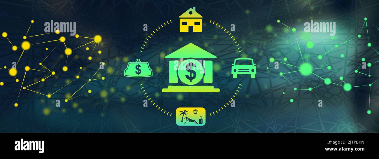 Illustration of a personal loan concept Stock Photo - Alamy