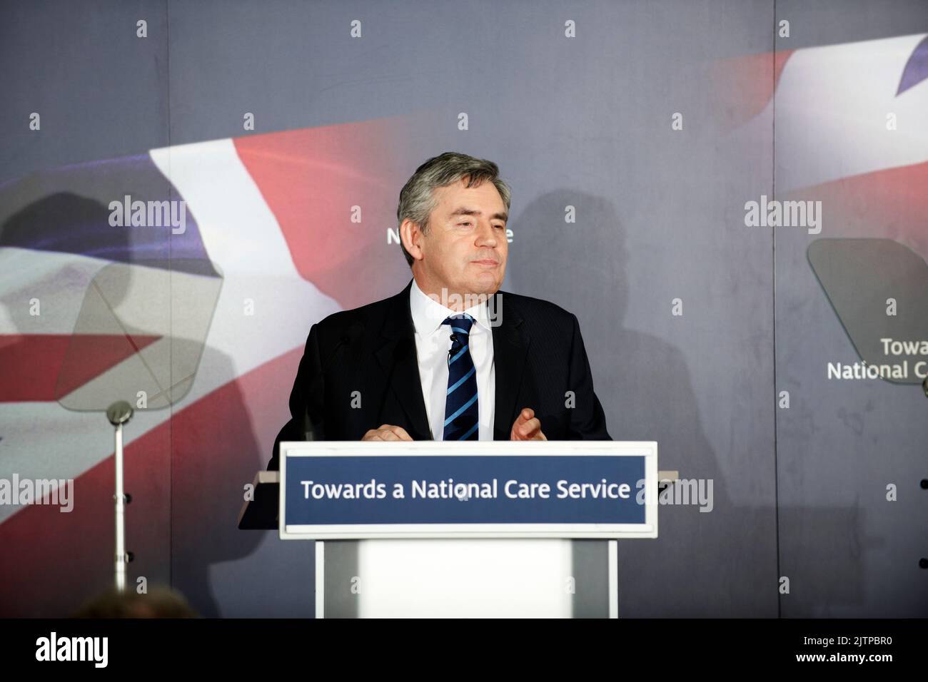 PM Gordon Brown, John Denham and Dr Anne Dixon speaking at The King's ...