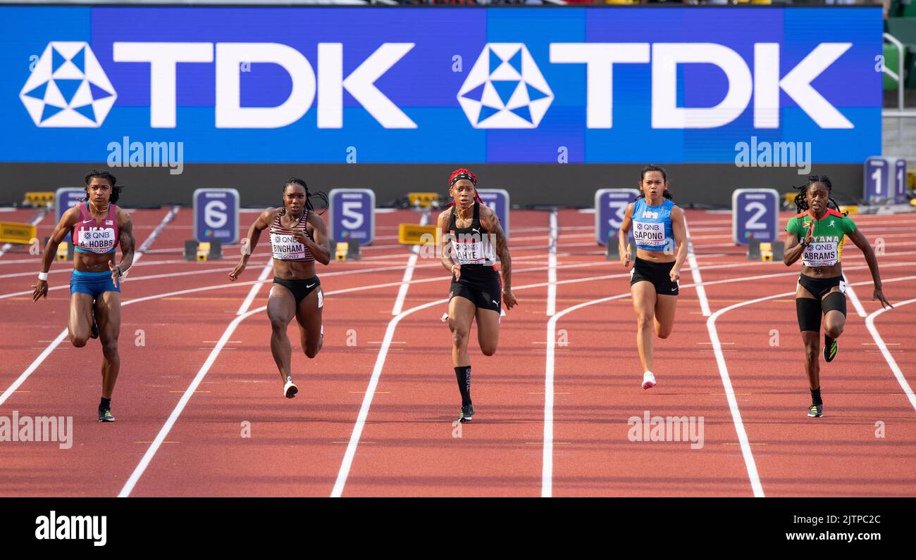 Aleia Hobbs, Khamica Bingham, Michelle-Lee Ahye, Zarinae Sapong ...