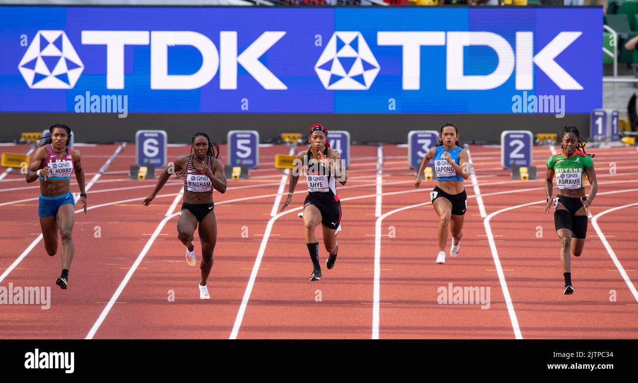 Aleia Hobbs, Khamica Bingham, Michelle-Lee Ahye, Zarinae Sapong ...