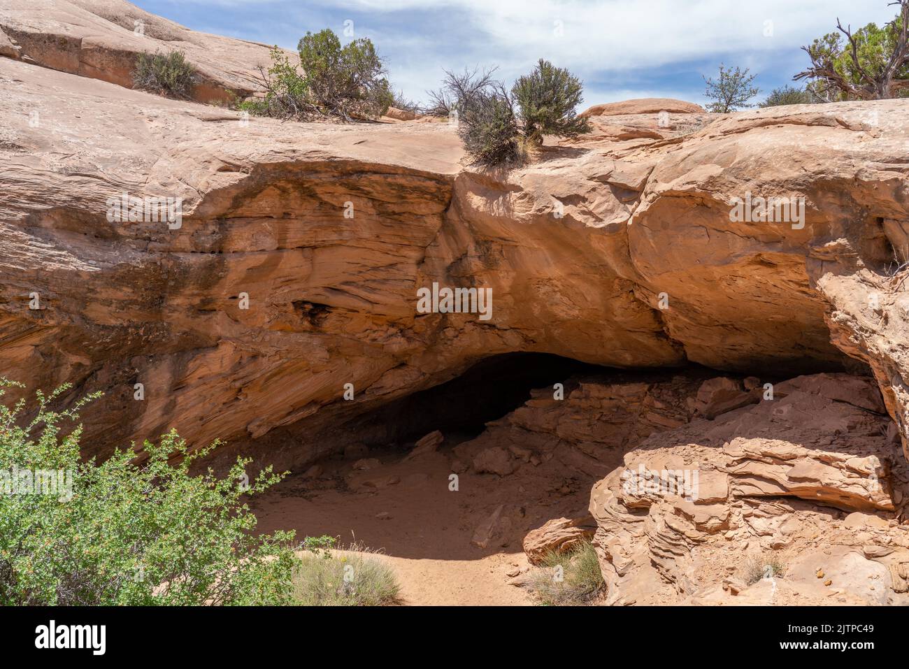 The Dellenbaugh Tunnel is a low 100'-long tunnel through Navajo ...