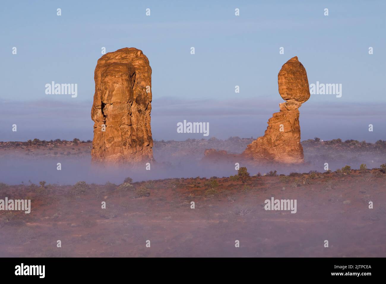 Ground fog around Balanced Rock caused by a temperature inversion in ...