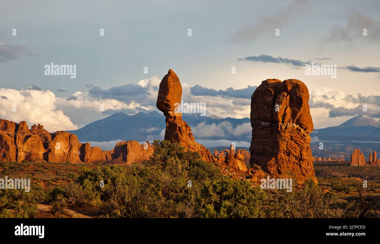 Balanced Rock in Arches National Park near Moab, Utah. In the ...
