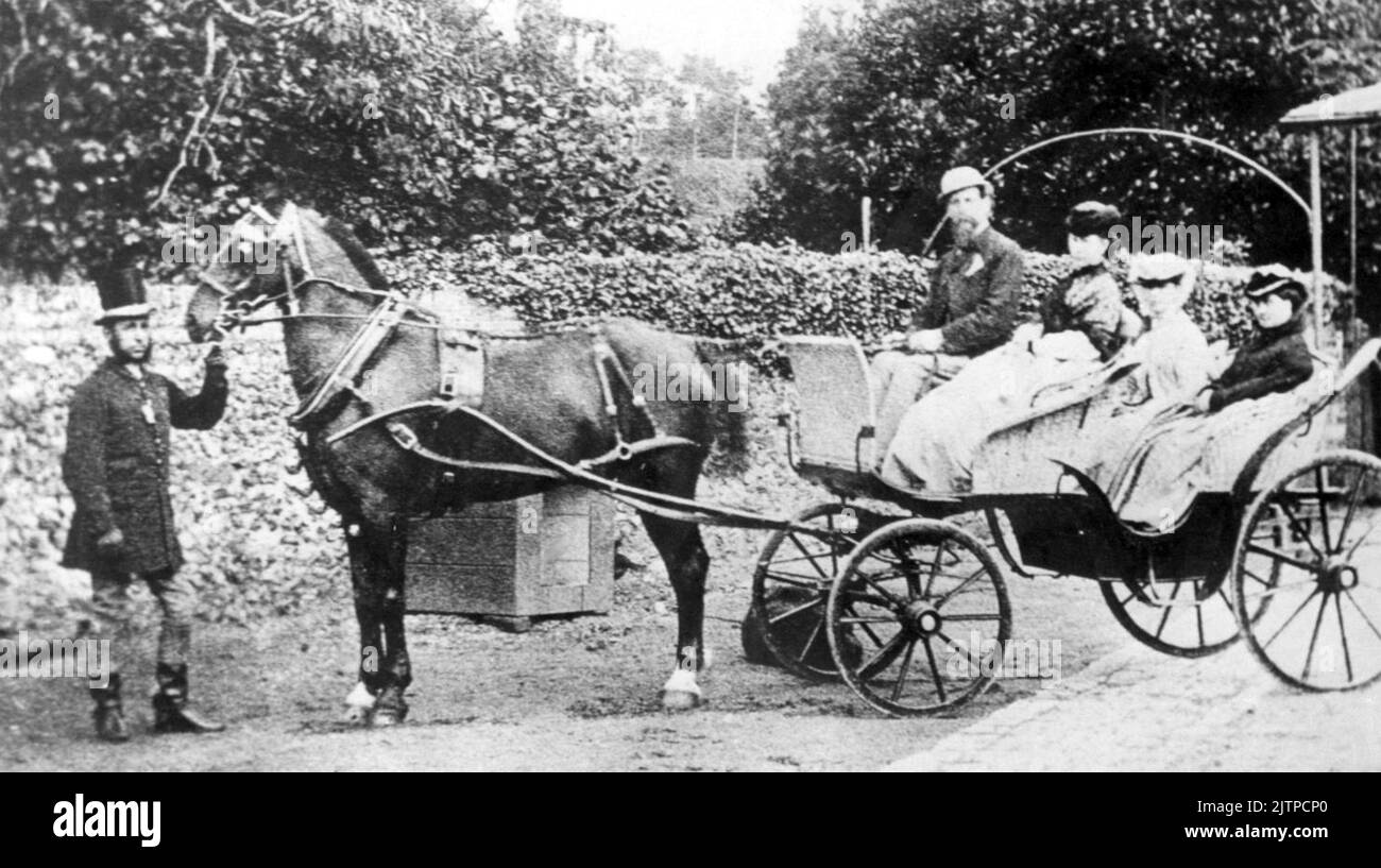 CHARLES DICKENS ((18123-1870) English writer with his wife Catherine ...