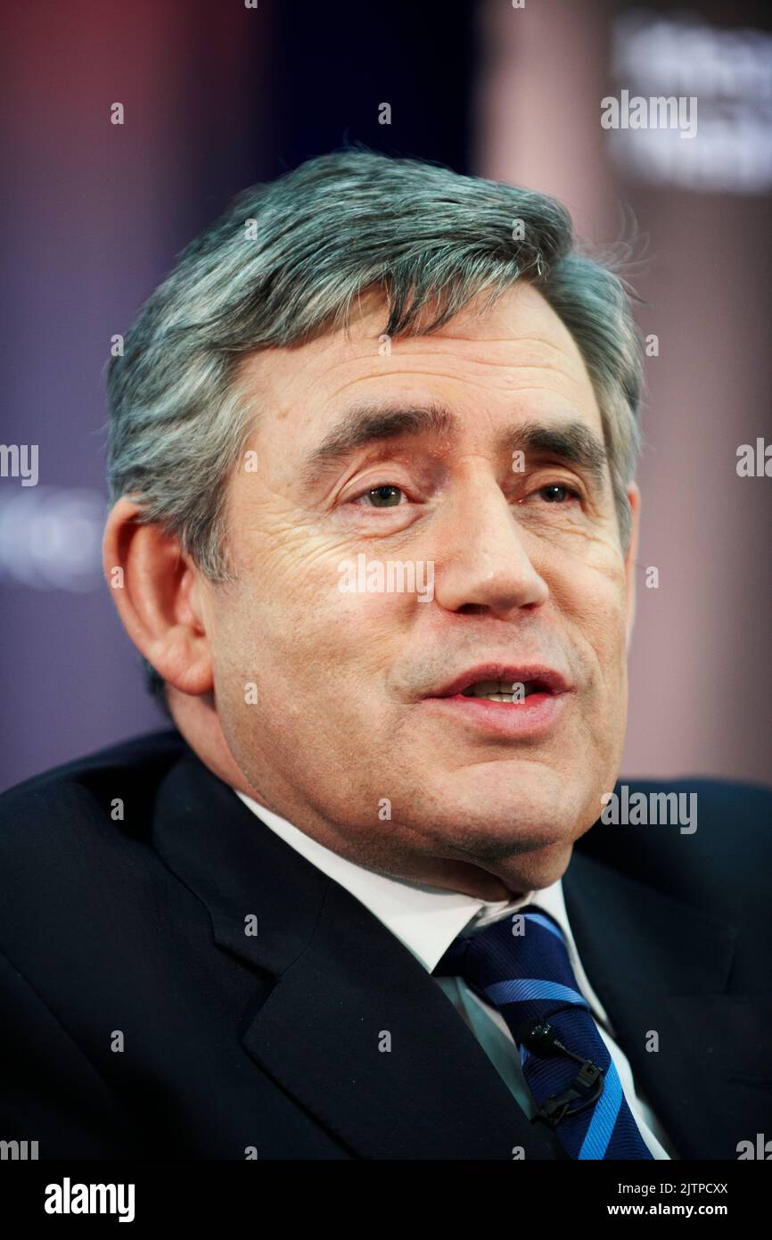PM Gordon Brown, John Denham and Dr Anne Dixon speaking at The King's ...