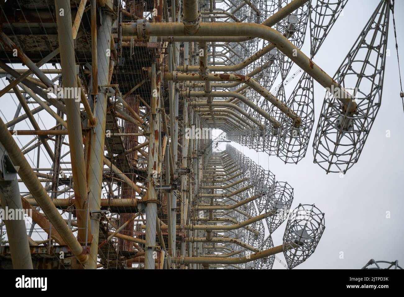 Sperrzone Tschernobyl und Geisterstadt Prypjat in der Ukraine Stock ...