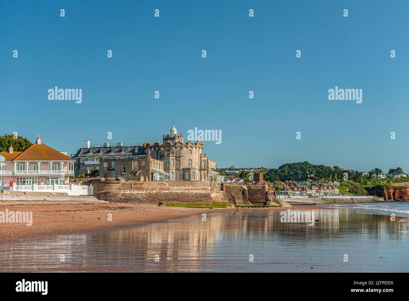 Redcliffe Hotel at Paignton Beach, Torbay, Devon, England, UK Stock ...