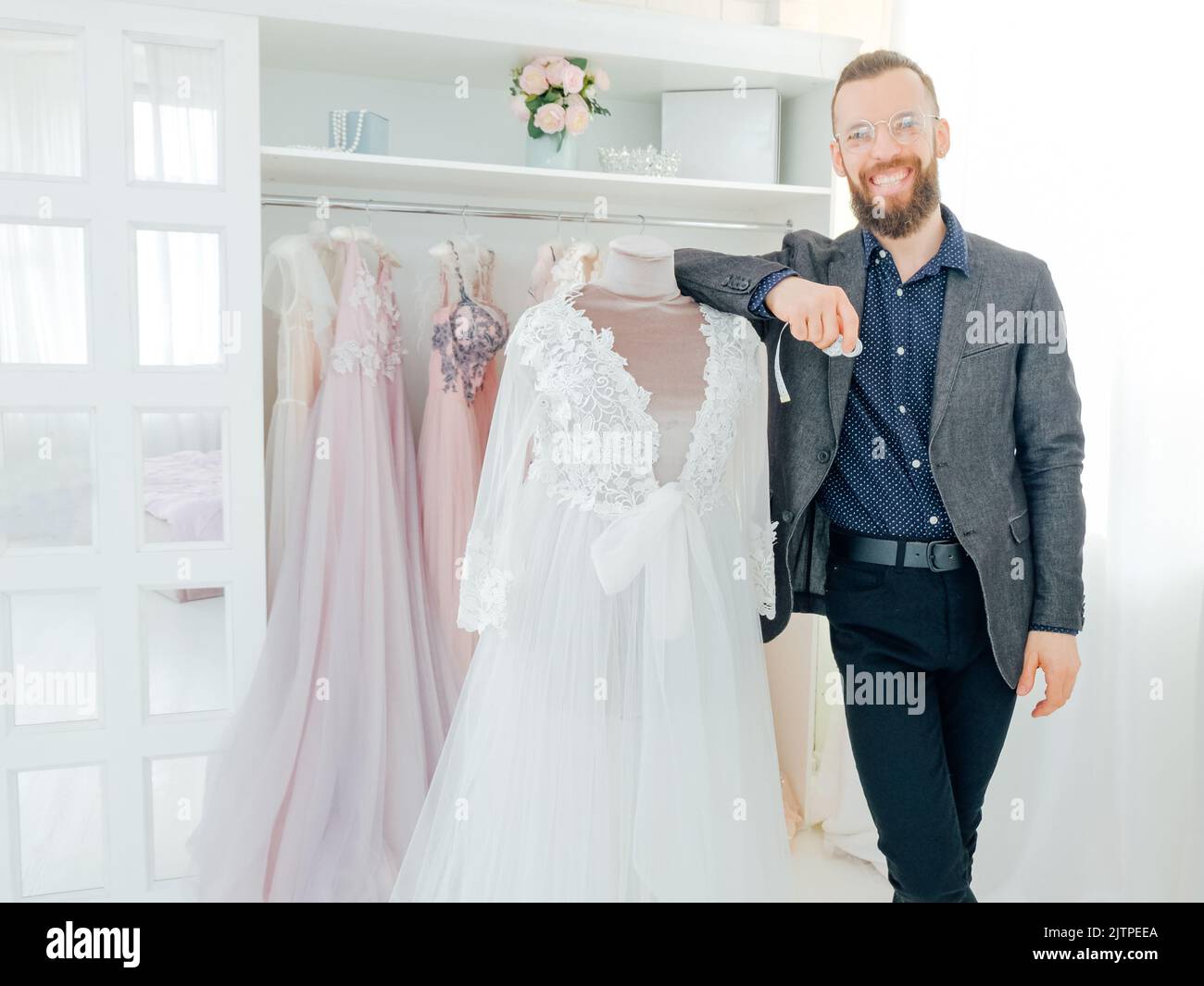 luxury showroom personal stylist elegant peignoir Stock Photo - Alamy