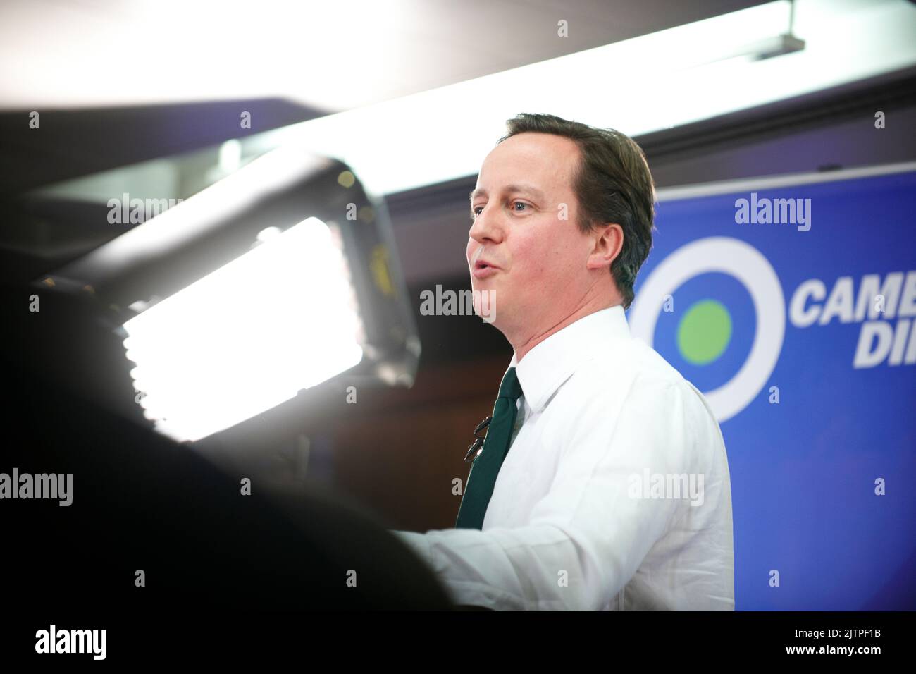 David Cameron speaking at The King's Fund 08/01/10 Stock Photo - Alamy