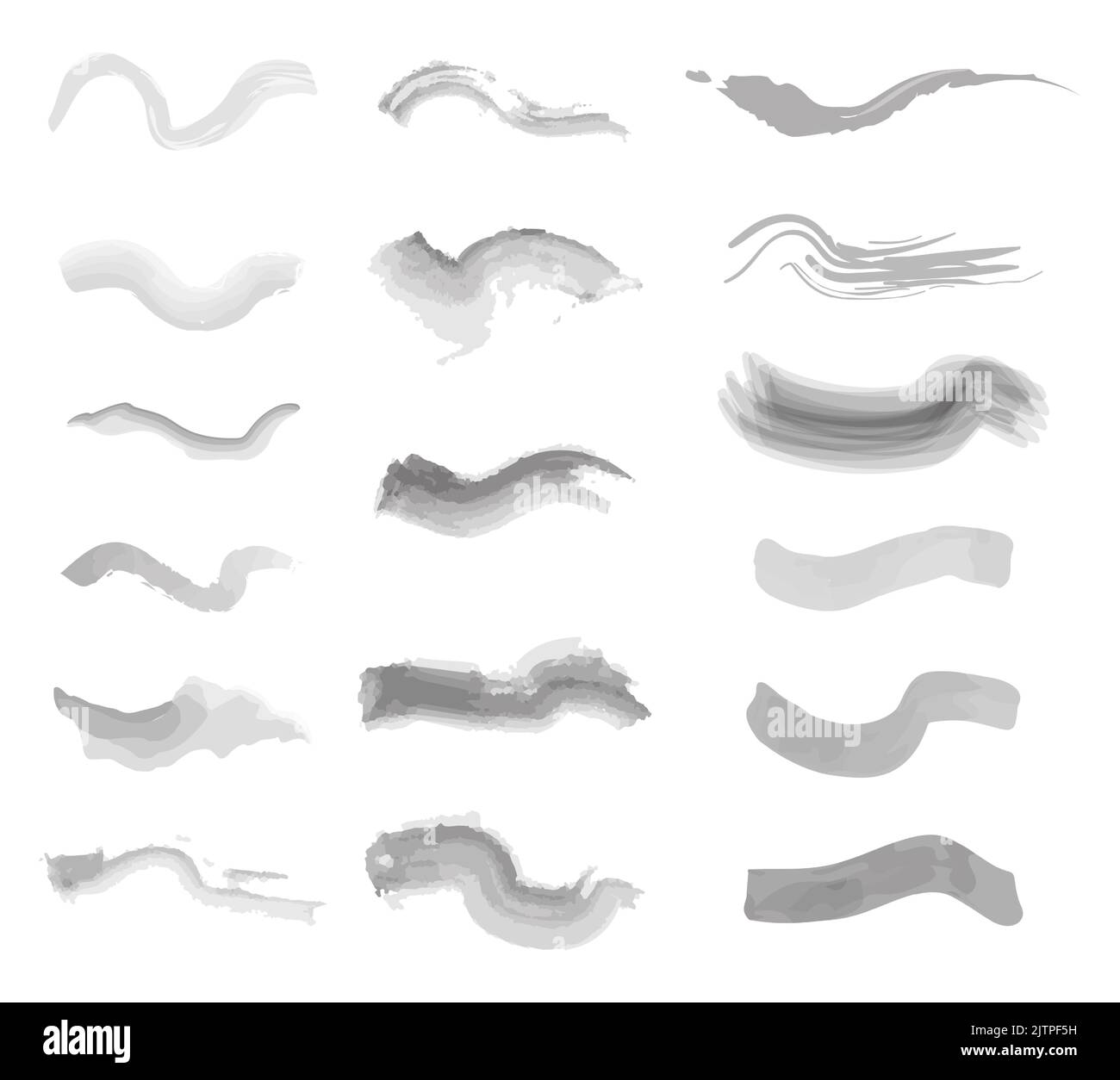 Set of handmade lines. Hand drawn doodle lines. Art Lines. Isolated on ...