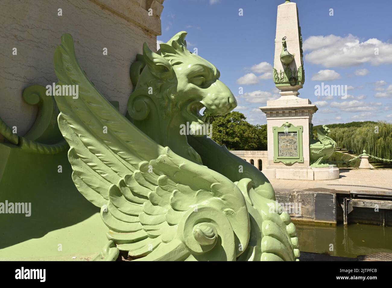 The Pont-Canal of Briare is a metal canal bridge that spans the Loire ...