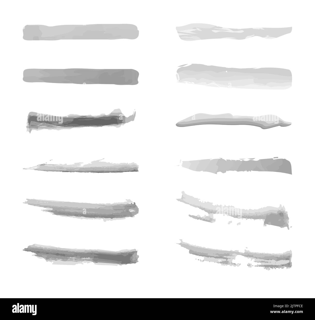Brush strokes bundle. Vector paint brush set. Grunge design elements ...