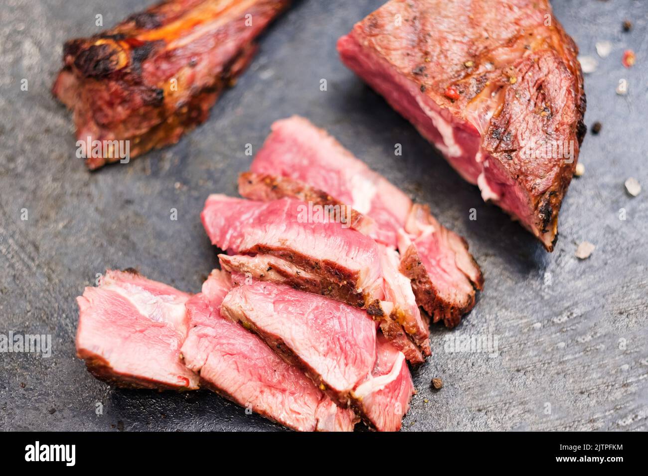 Sliced beef meat hi-res stock photography and images - Alamy