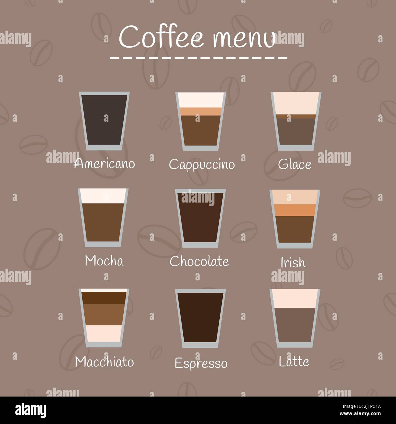 Coffee bar menu Stock Vector Images - Alamy