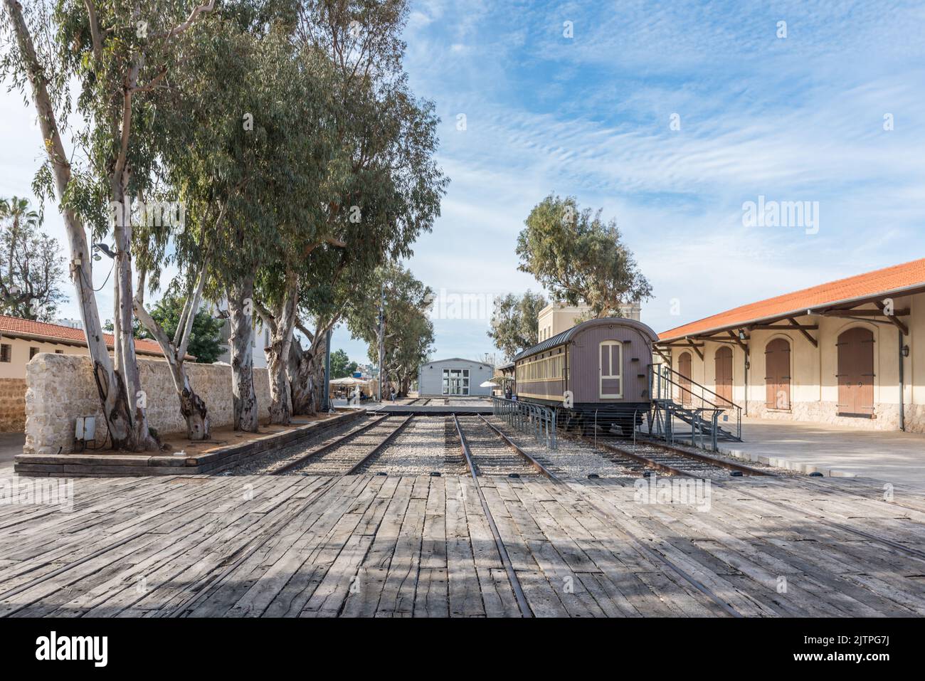 HaTachana – Old Train Station und Strand in Tel Aviv Israel Stock Photo ...