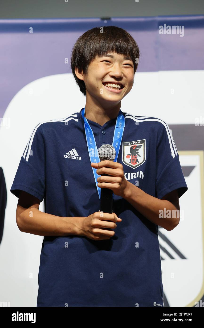 Tokyo, Japan. 1st Sep, 2022. Maika Hamano Football/Soccer : Japan team group support project ...