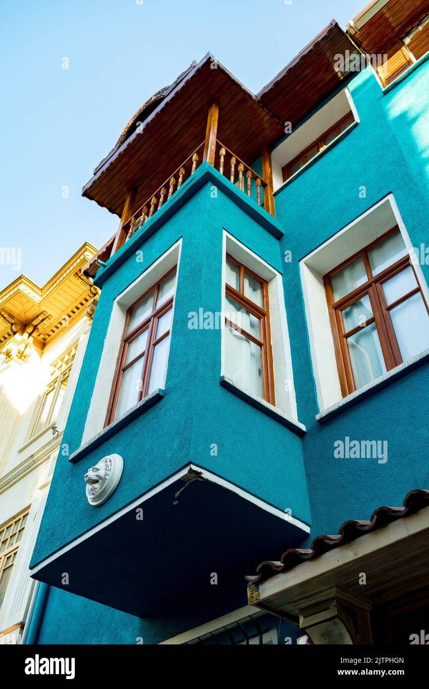 Street view in Balat district in Istanbul Stock Photo - Alamy