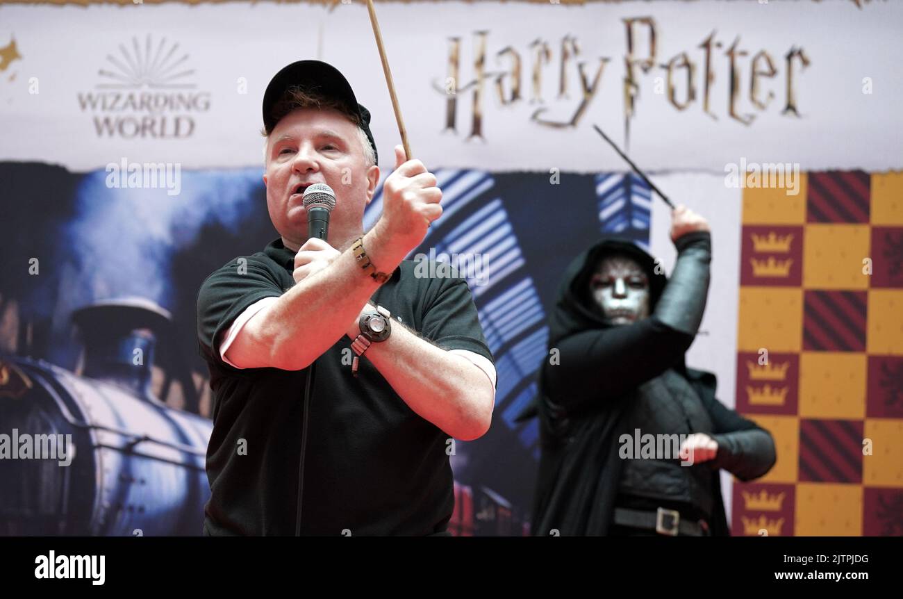 Choreographer Paul Harris gives a Wand combat workshop during the Back ...
