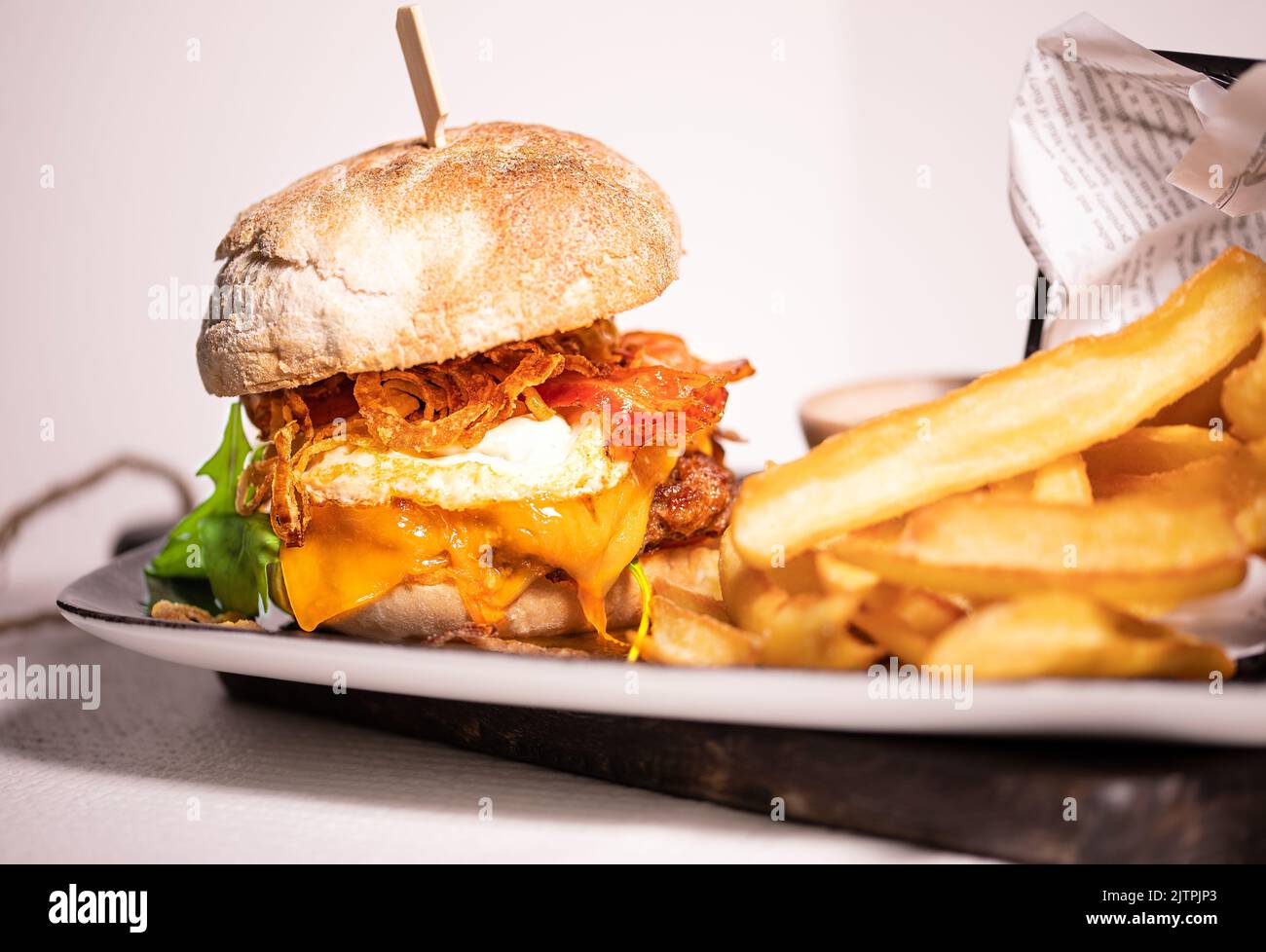 Homemade spicy hot cheeseburger with grilled beef, cheese and lettuce ...