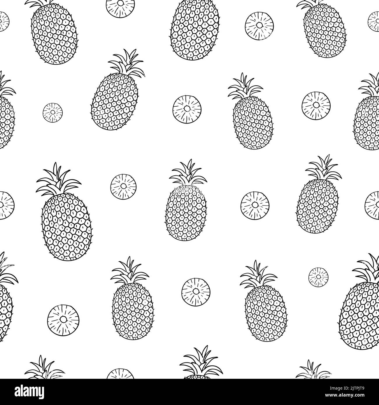 Ananas vector vectors Black and White Stock Photos & Images - Alamy
