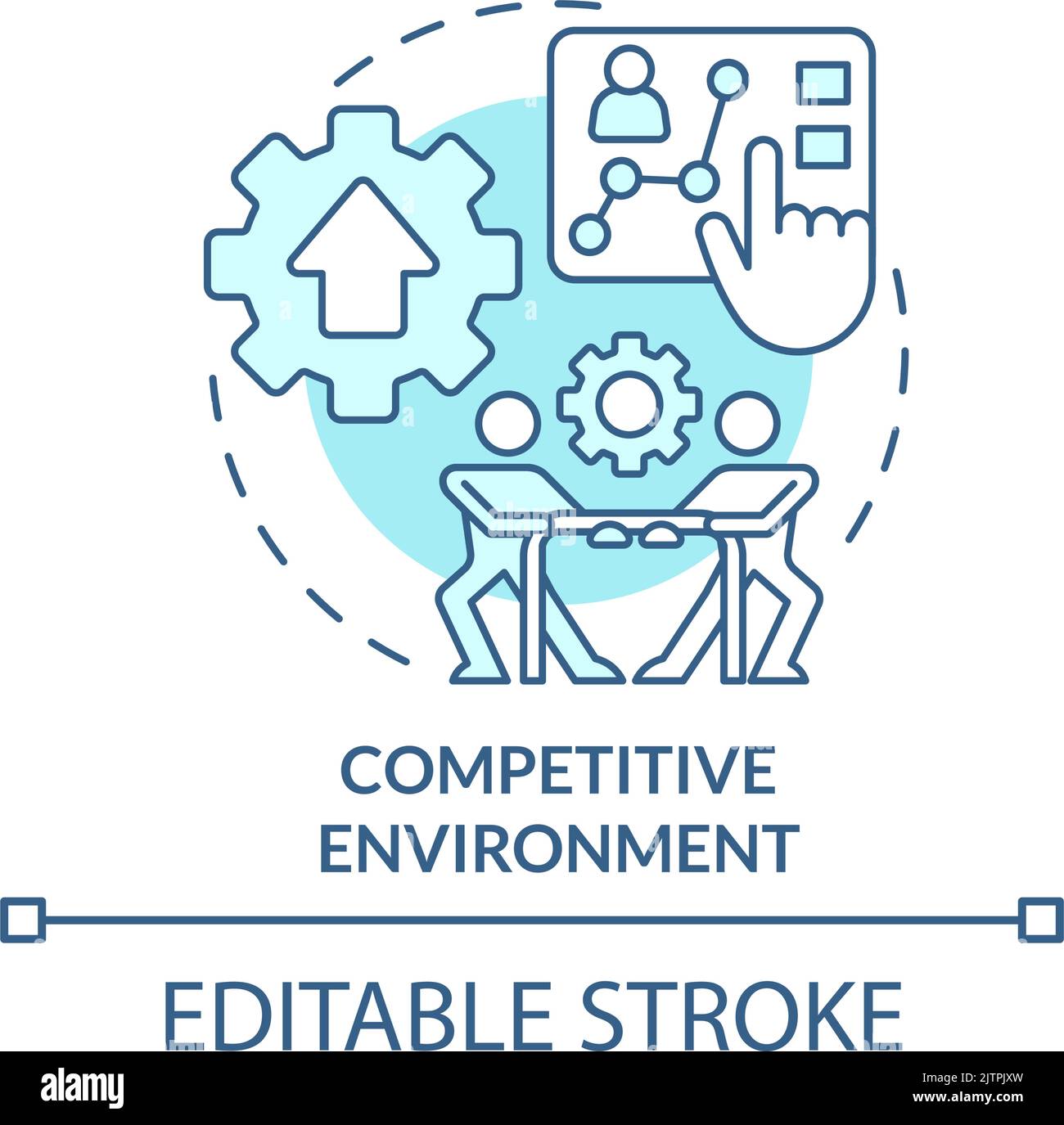 Competitive environment Stock Vector Images - Alamy