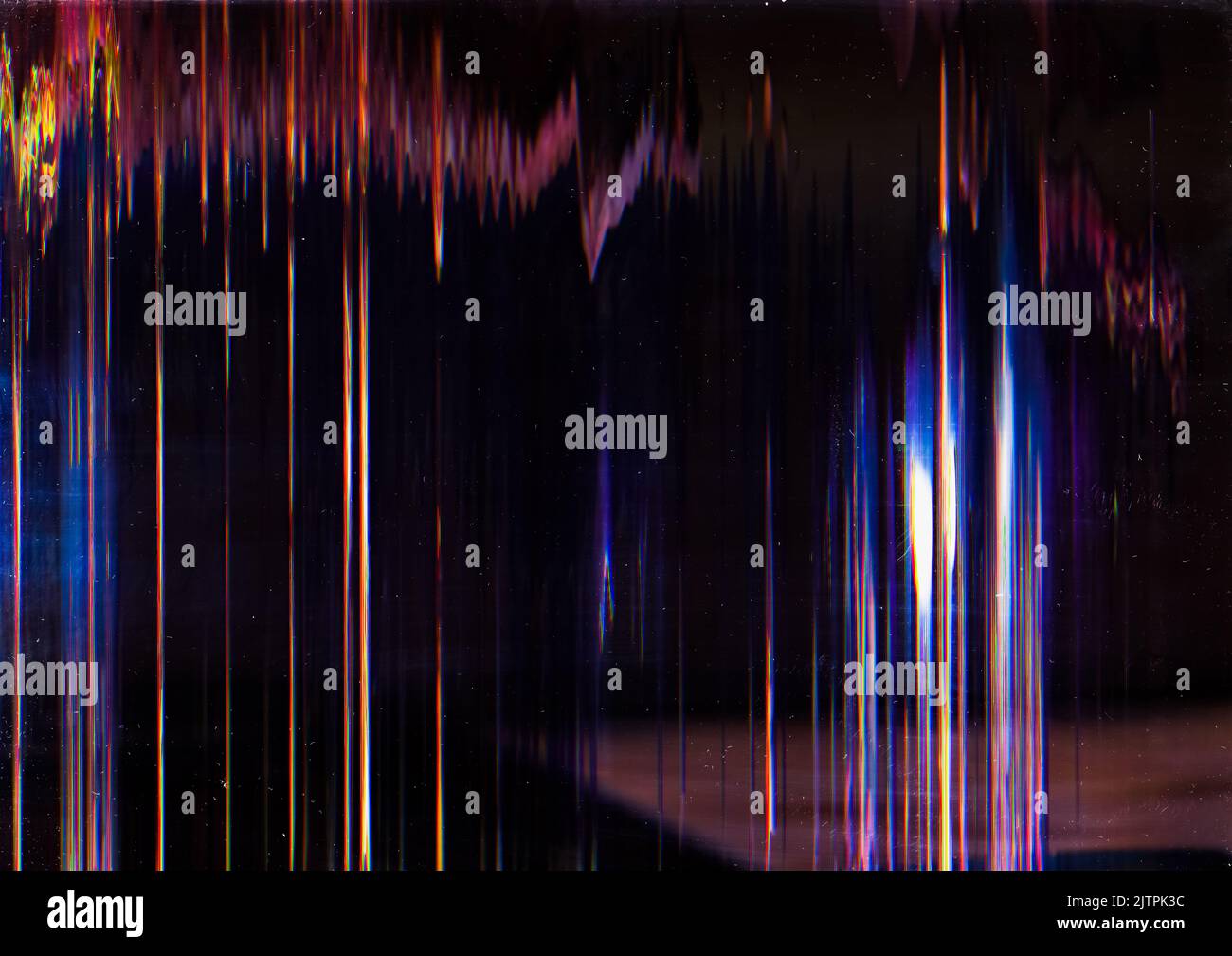 distorted screen system damage blue glare effect Stock Photo - Alamy