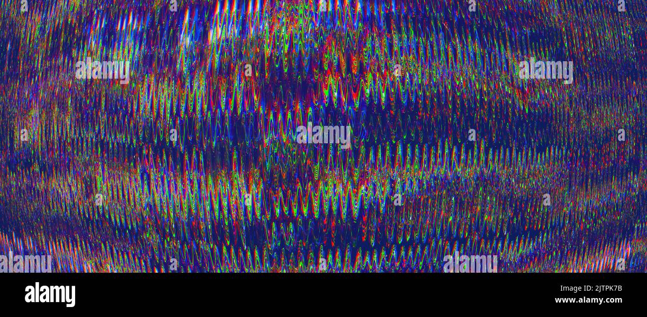 screen damage signal error purple pixel noise Stock Photo - Alamy