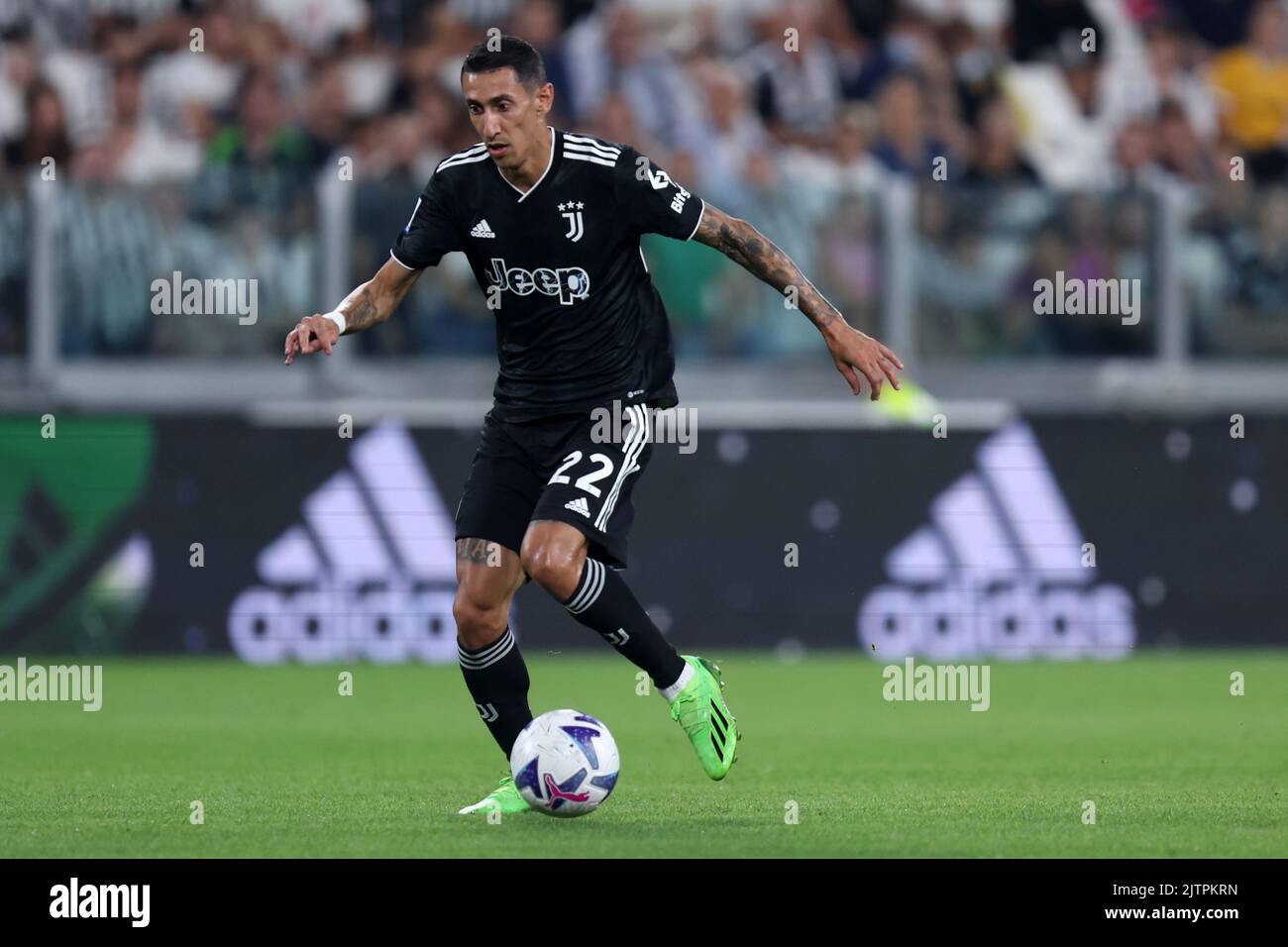Angel Di Maria of Juventus Fc controls the ball during the Serie A ...