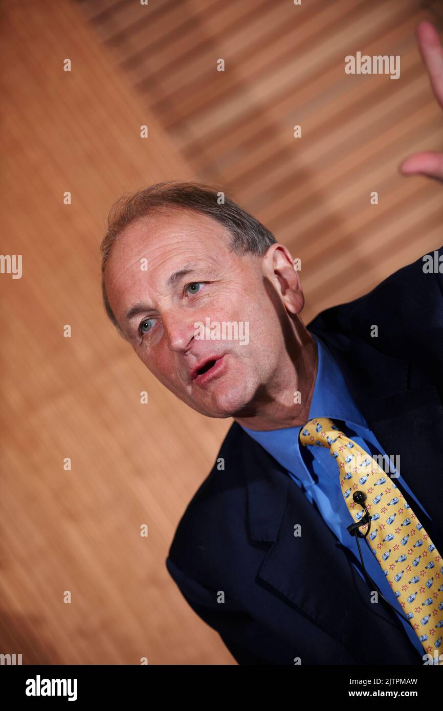 Chris Ham speaking at The King's Fund Breakfast Debates 17/04/10 Stock ...