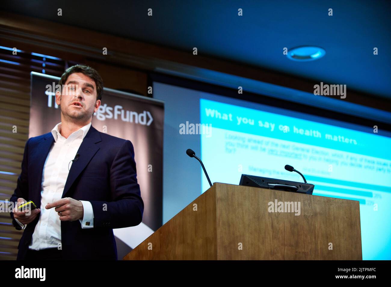 Dan Wellings speaking at The King's Fund Breakfast Debates 17/04/10 ...