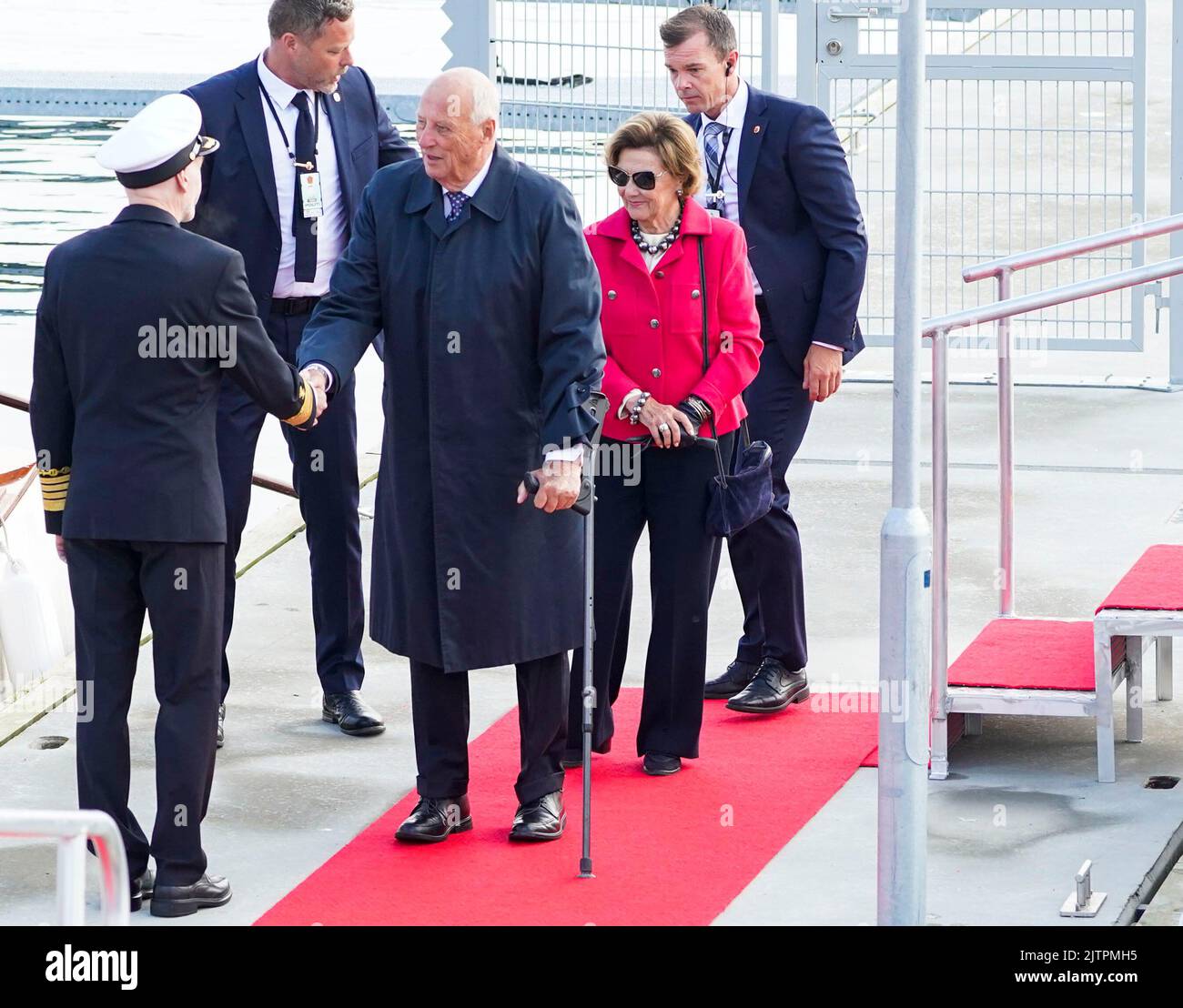 Hareid 20220901.King Harald and Queen Sonja visit Hareid during their ...
