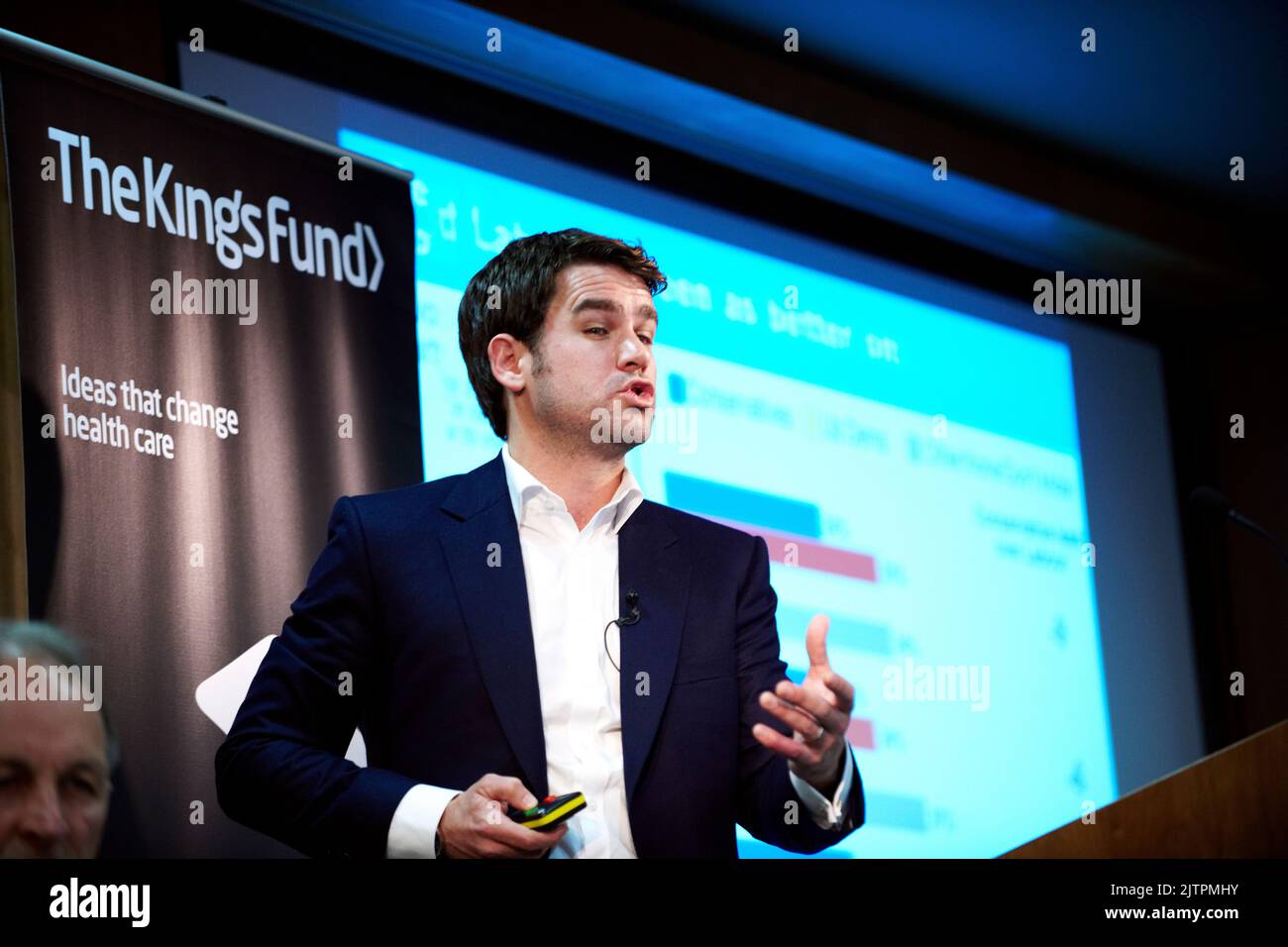 Andy Burnham, Richard Vize, Dan Wellings and Chris Ham speaking at The ...