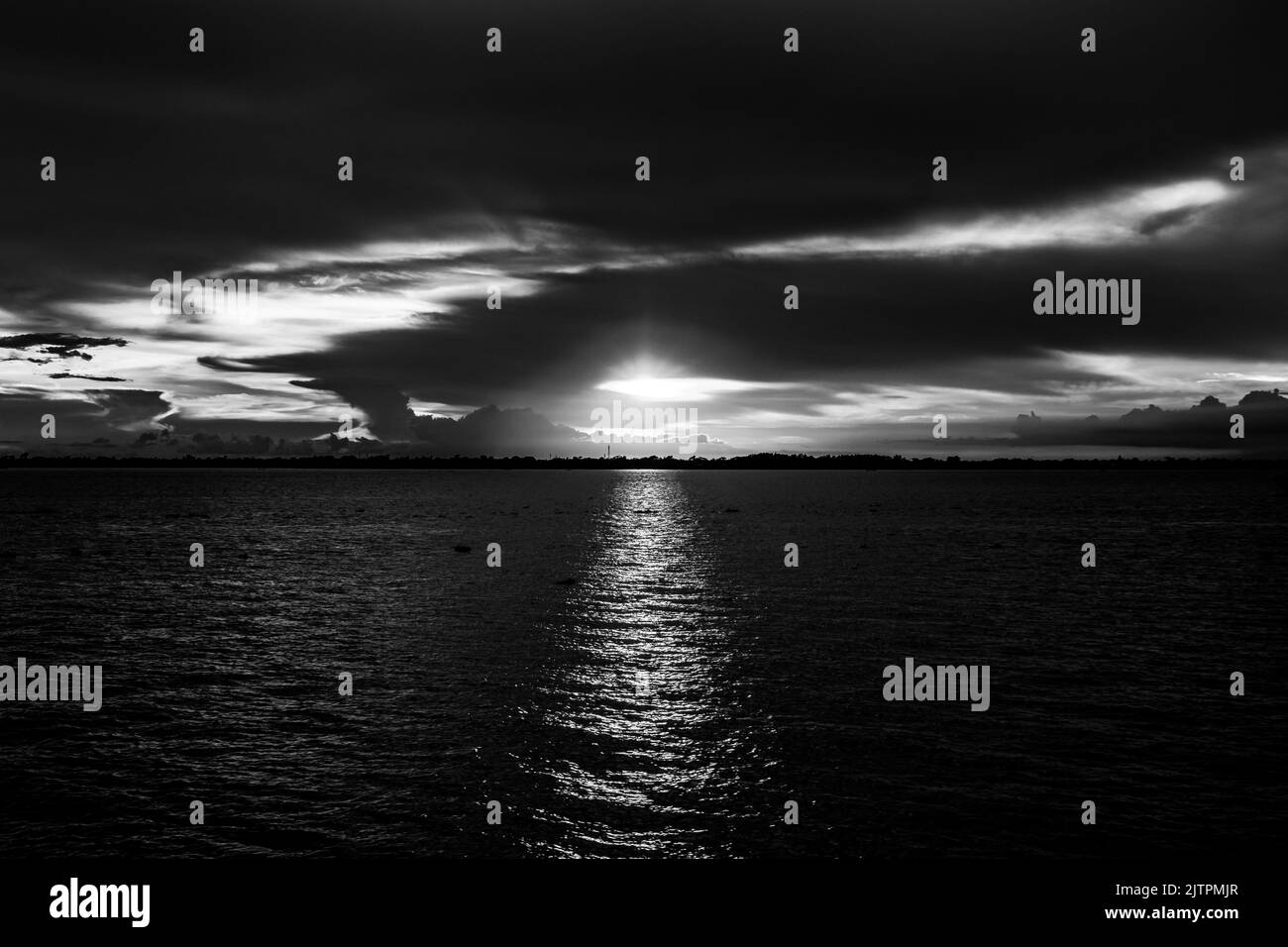 Summer cloudy sky on the river in Bangladesh on August 4, 2022, from ...