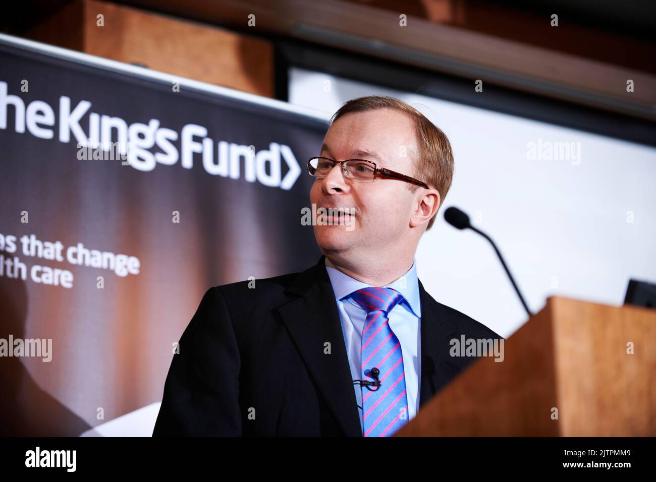 Andy Burnham, Richard Vize, Dan Wellings and Chris Ham speaking at The ...