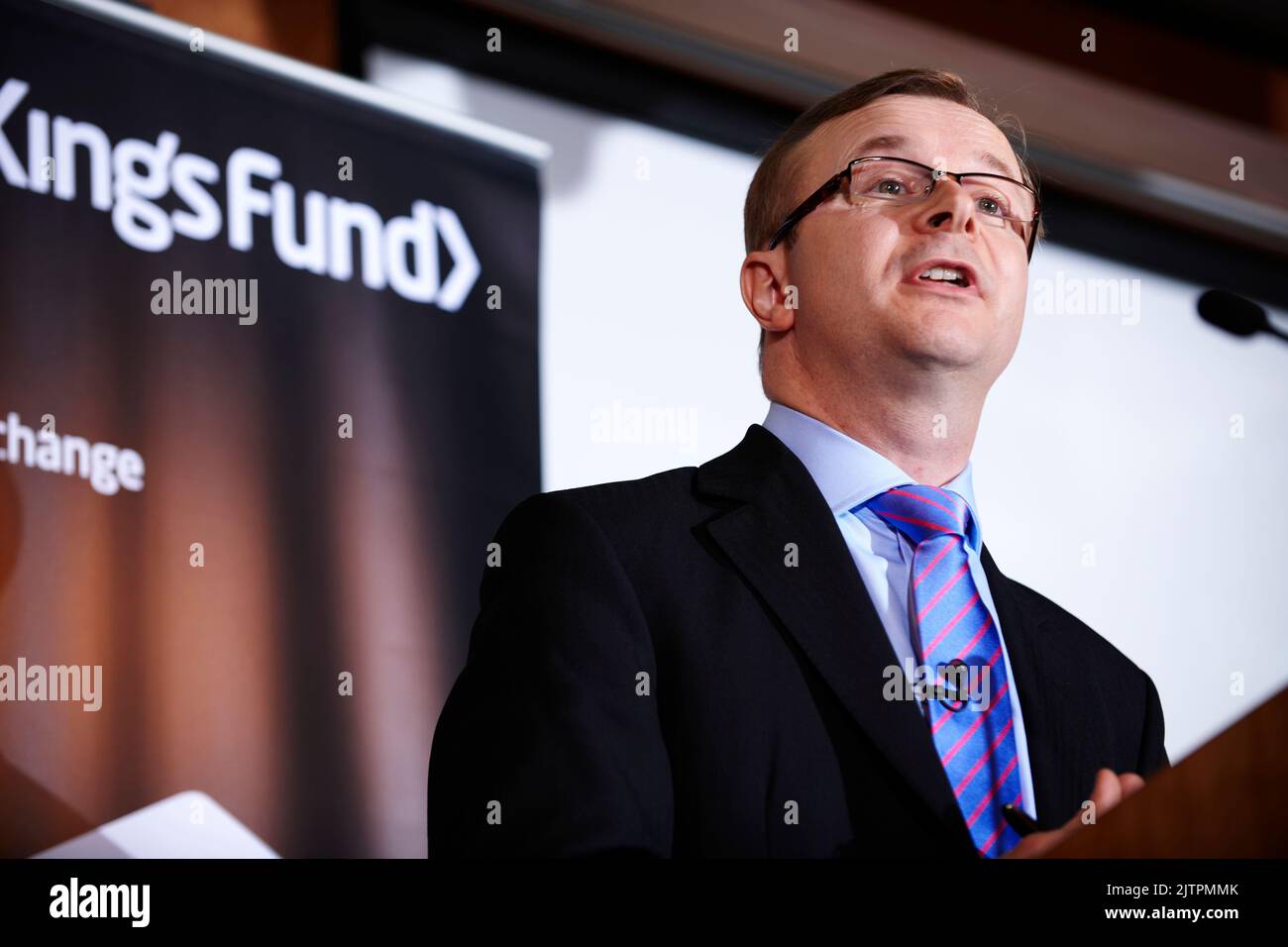 Andy Burnham, Richard Vize, Dan Wellings and Chris Ham speaking at The ...