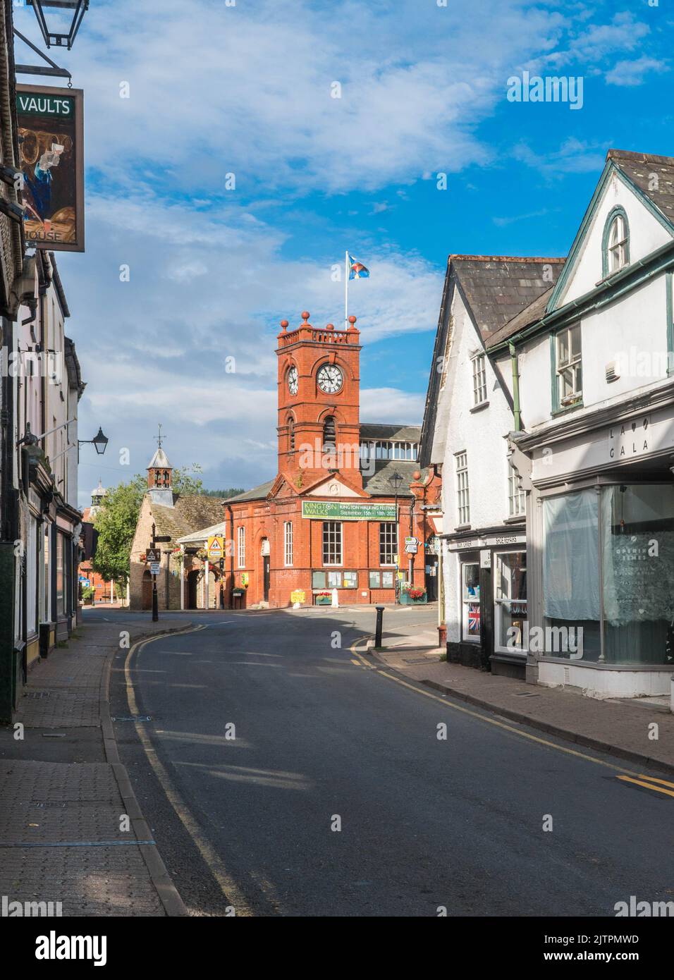 The red bricked Victorian Market Hall was built in 1885, the clock ...