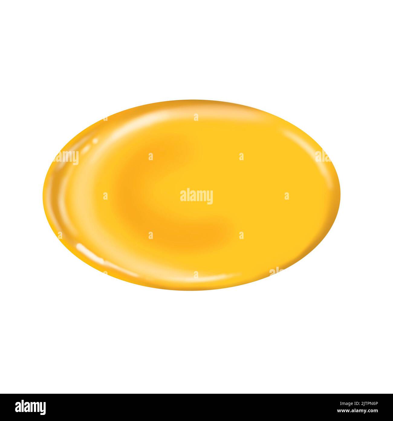 Watercolor honey drop. Realistic golden drop of honey Stock Photo - Alamy