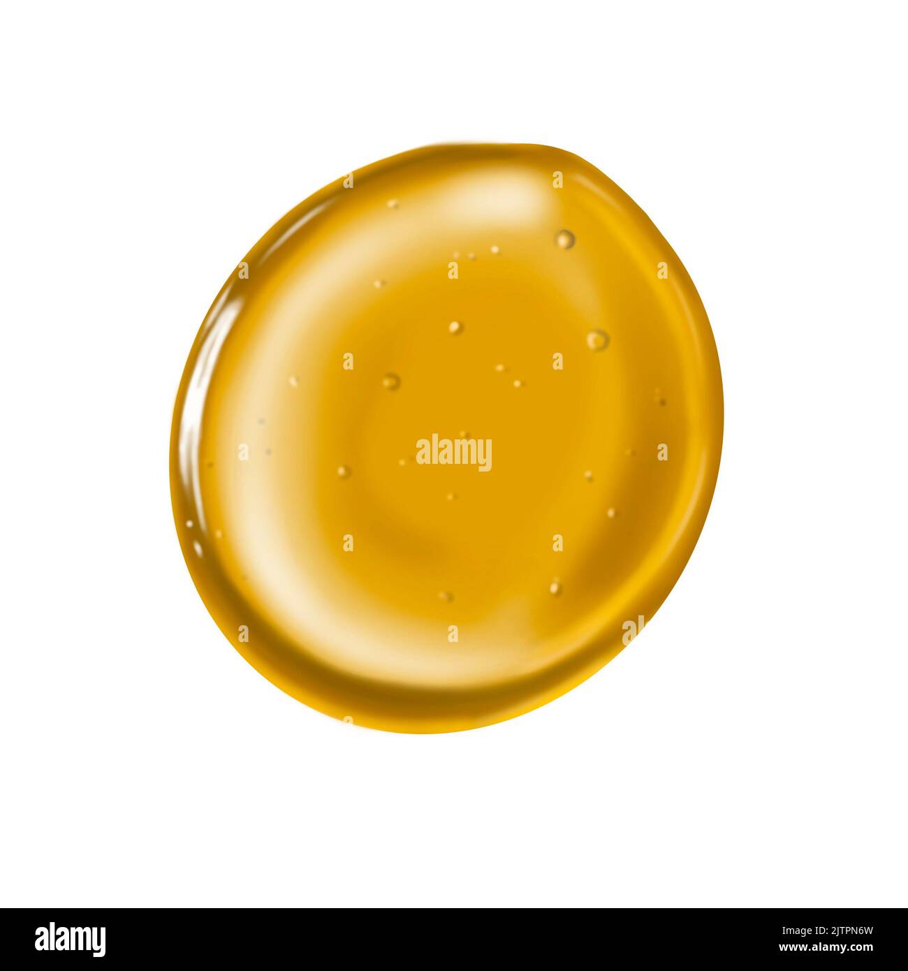 Watercolor honey drop. Realistic golden drop of honey Stock Photo - Alamy