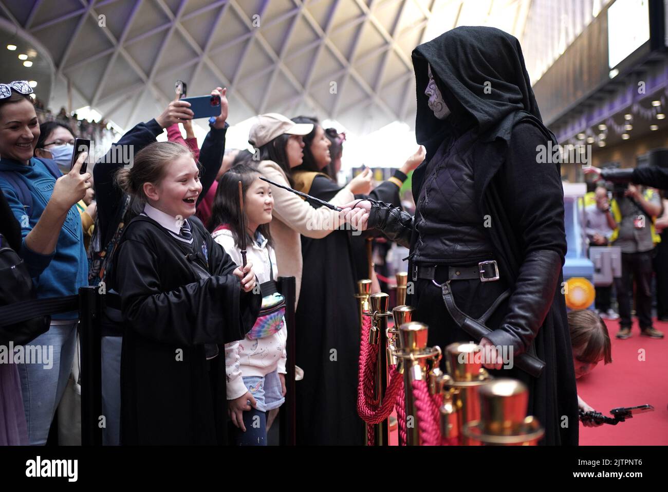 Harry Potter fans at the Back to Hogwarts event at King's Cross station ...