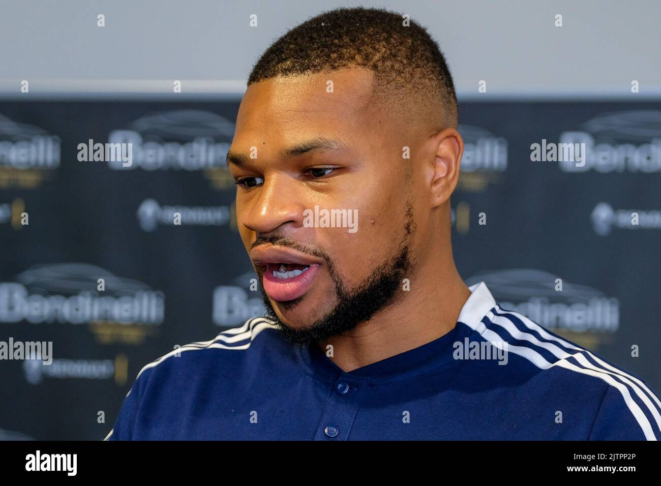 Press conference for the presentation of the new basketball player of ...