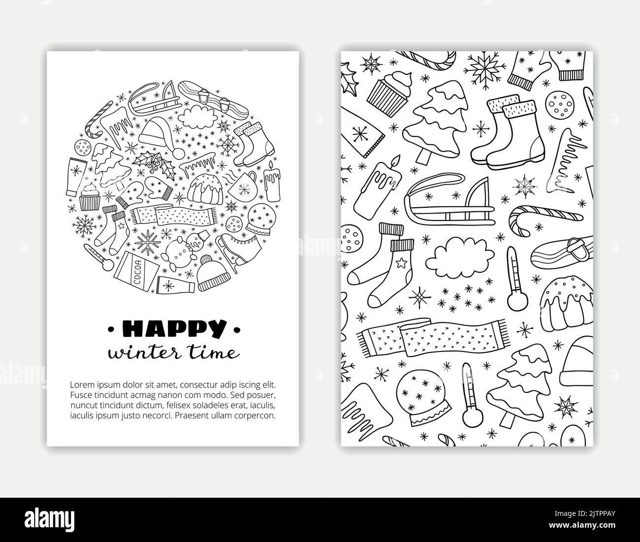 Holiday season items Black and White Stock Photos & Images - Alamy