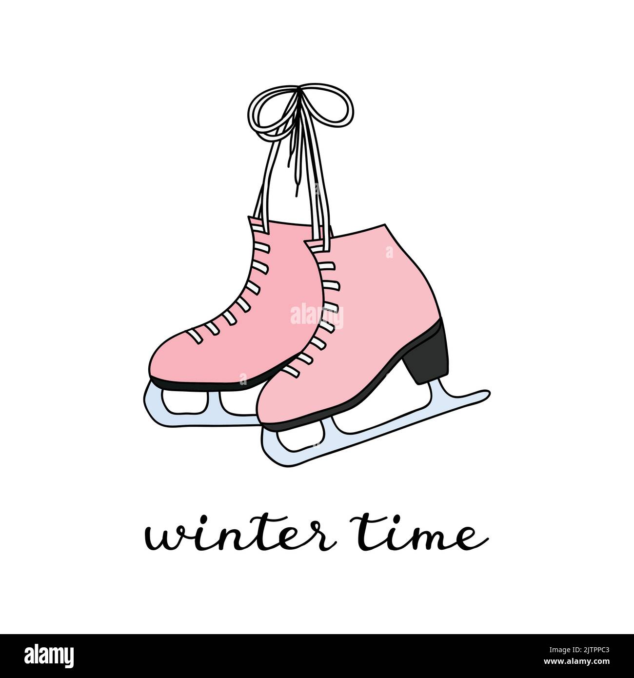 Pair Of Ice Skates Cartoon