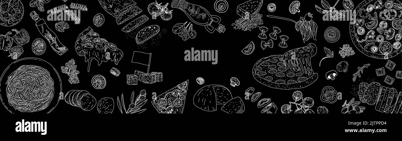 Raw organic spaghetti pasta Stock Vector Images - Alamy