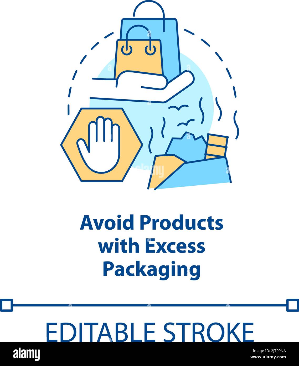 Excess of packaging Stock Vector Images - Alamy