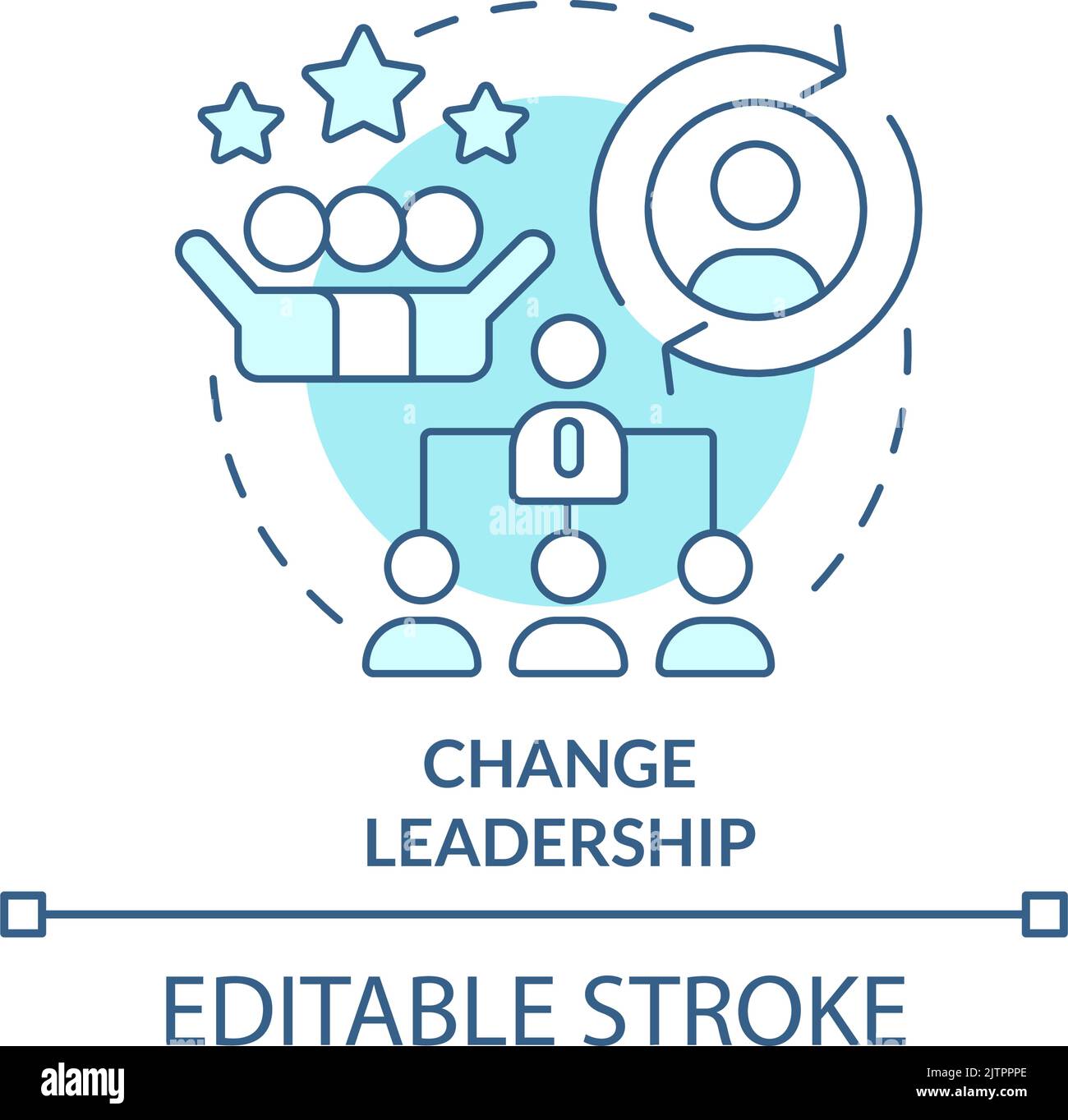 Change leadership turquoise concept icon Stock Vector Image & Art - Alamy