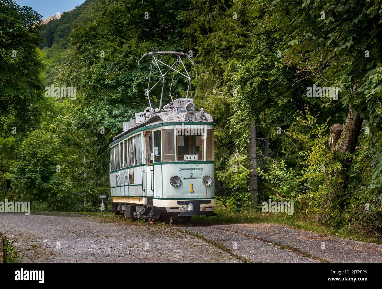 Old tram in Italy Stock Photo - Alamy