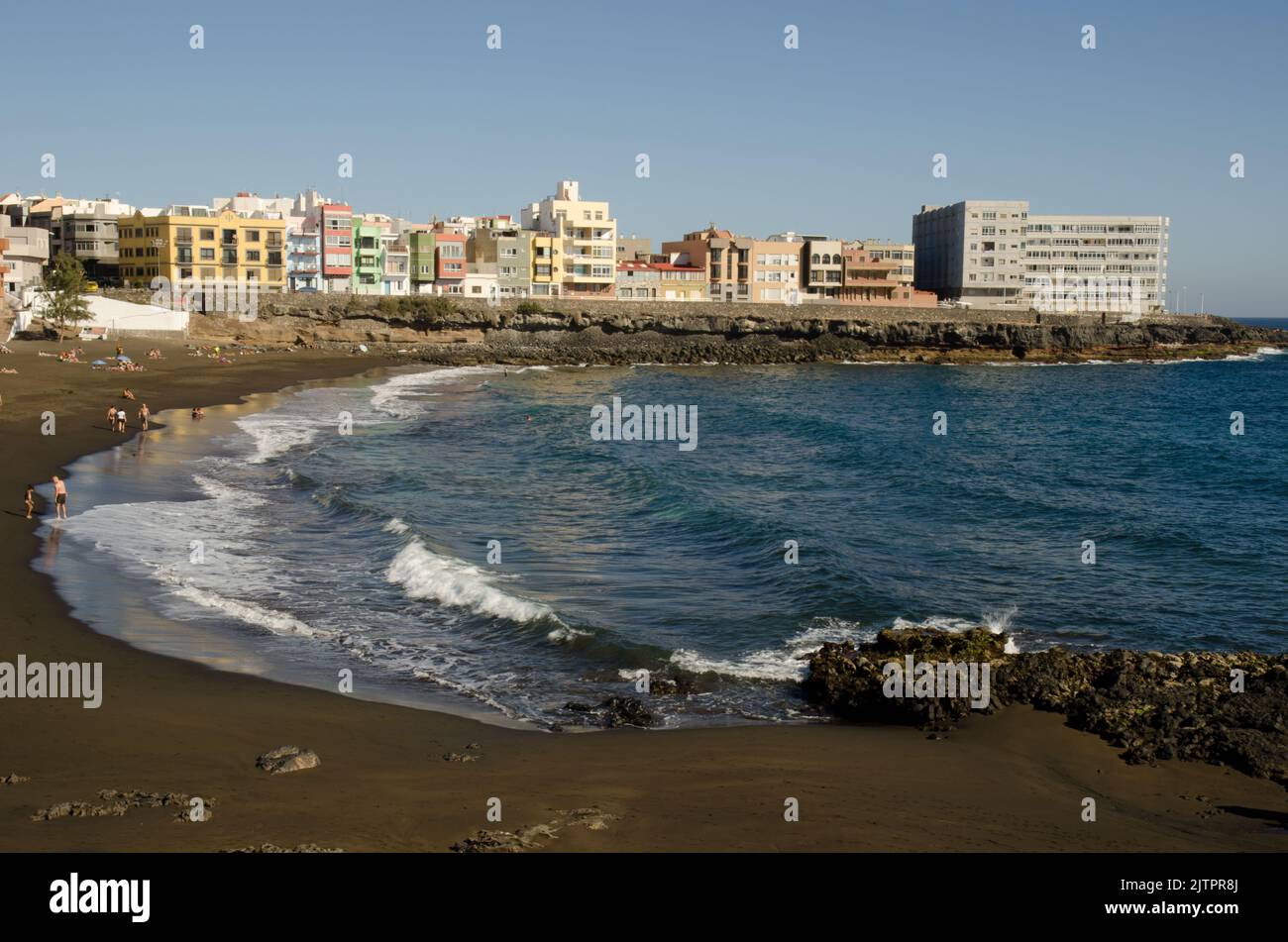 La Garita beach in the coast of Telde. Gran Canaria. Canary Islands ...